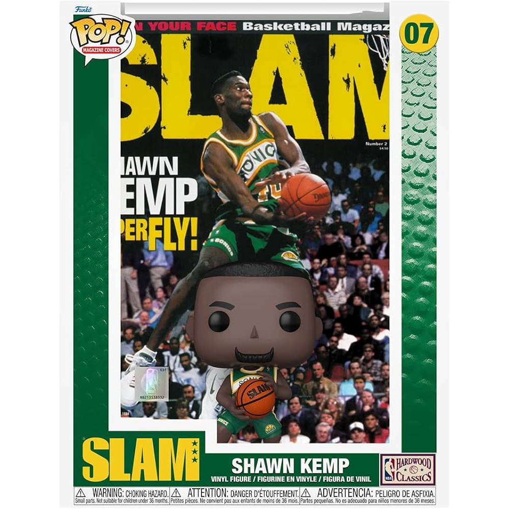 Precio PRO: 9,99€Funko Pop 07 - Cover SLAM Shawn Kemp - NBA - POKEBANK